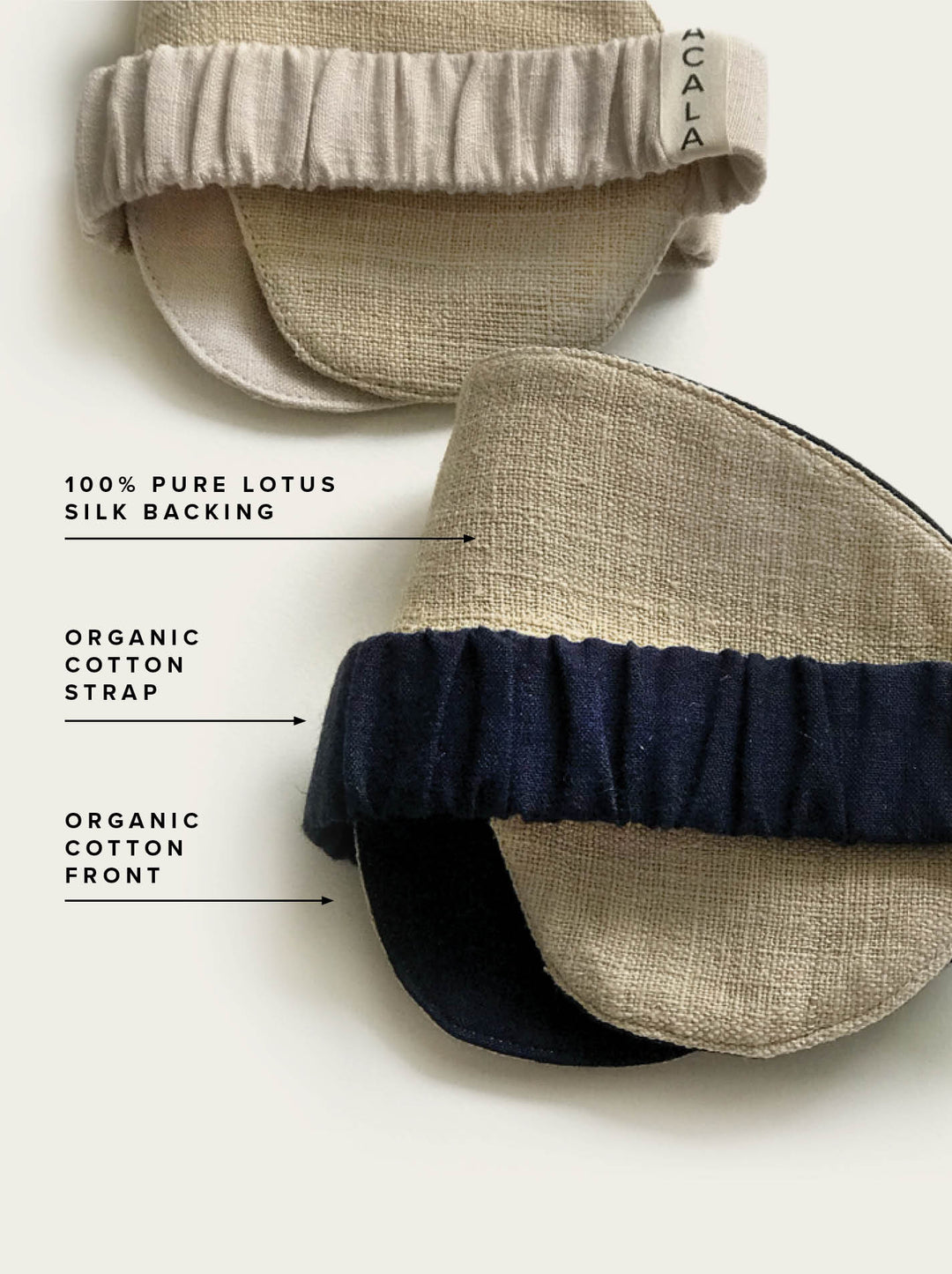 100% Lotus Silk Sleep Mask – Acala Stem